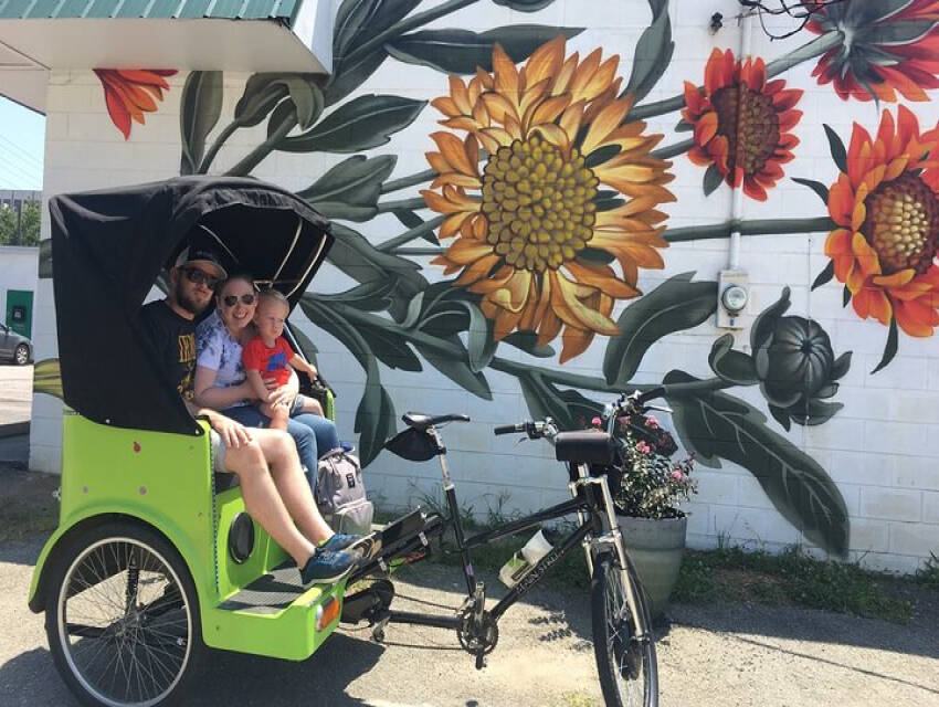 Tour of Downtown Raleigh on a Rickshaw, with Triangle Cycle Tours, Aug ...