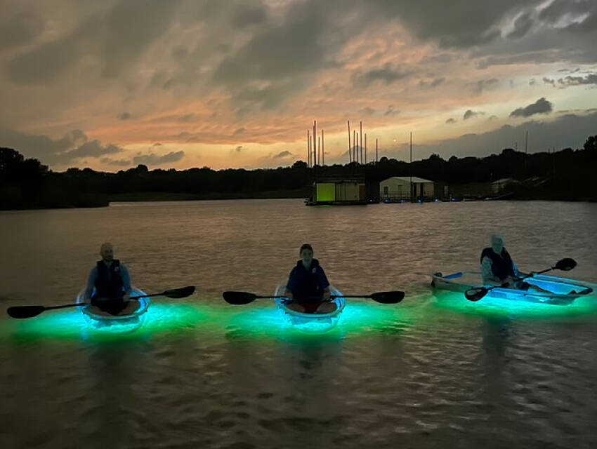 Sunset and Glow Guided Kayaking Tour Grapevine Lake, Sep 5th 6:00pm ...